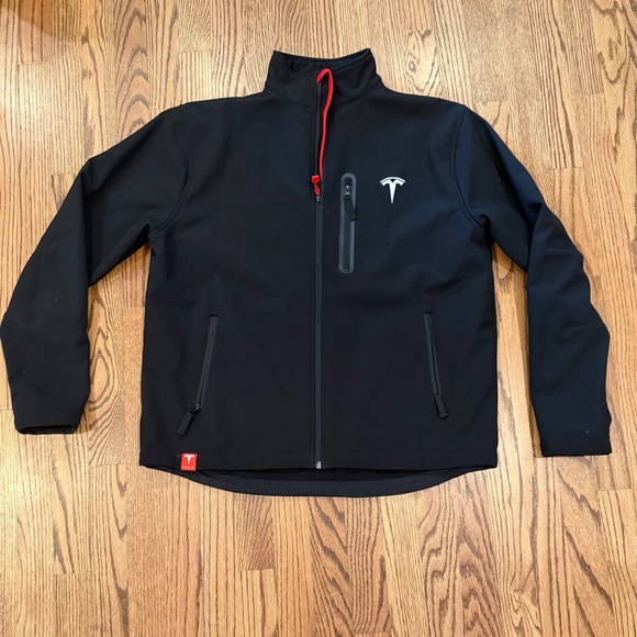 Tesla | Jackets & Coats | Tesla Mens Black And Red Performance Jacket ...